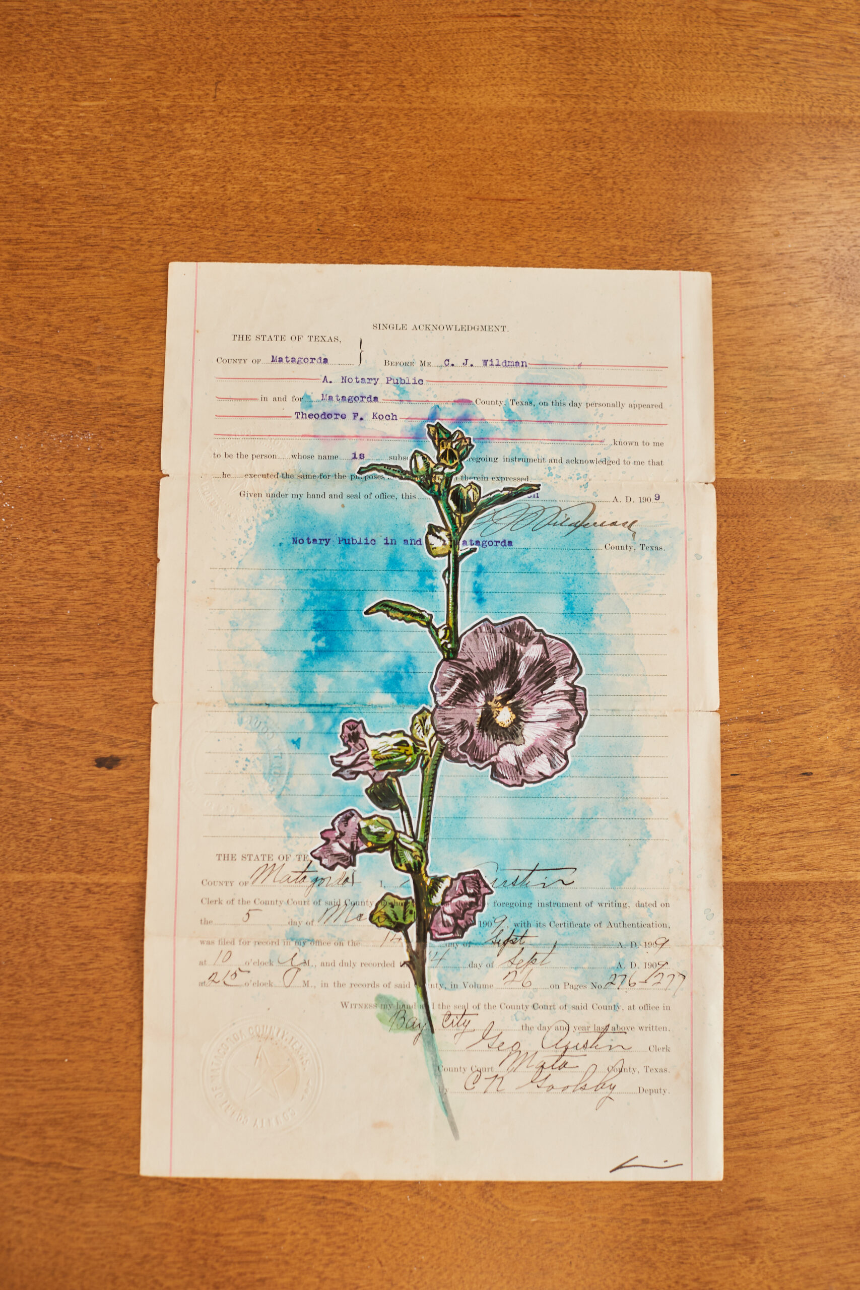 Watercolor Artist, Dylan Cavin - 405 Magazine